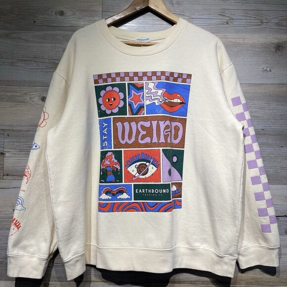 EARTHBOUND | Tops | Earthbound Trading Co Sweatshirt Stay Weird ...
